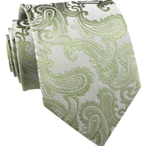 Men Tender Green Texture Ties Stylish HANDMADE Luxury Formal Suit Selt Neckties