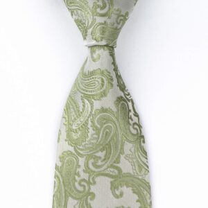 Men Tender Green Texture Ties Stylish HANDMADE Luxury Formal Suit Selt Neckties