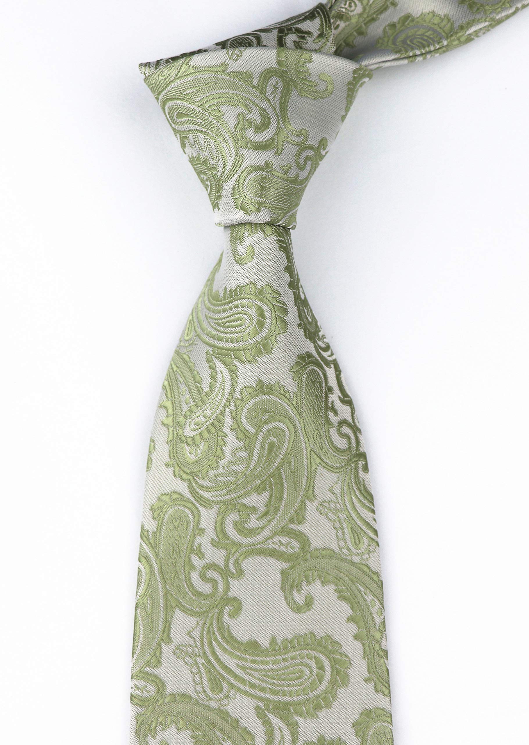 Men Tender Green Texture Ties Stylish HANDMADE Luxury Formal Suit Selt Neckties