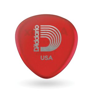 d'addario acrylic reso mandolin picks - strong output and grip - 3-pack, 1.55mm