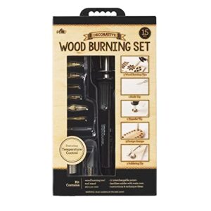 plaid decorative 15 pc. wood burning set