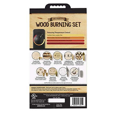 PLAID Decorative 15 pc. Wood Burning Set