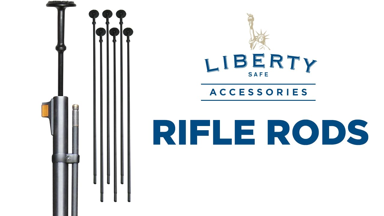 Liberty Safe Rifle Rod Starter - Gun Safe Accessory- Black - Increase Long Gun capacity in Gun Safe (.17 Caliber - 2 Pack)