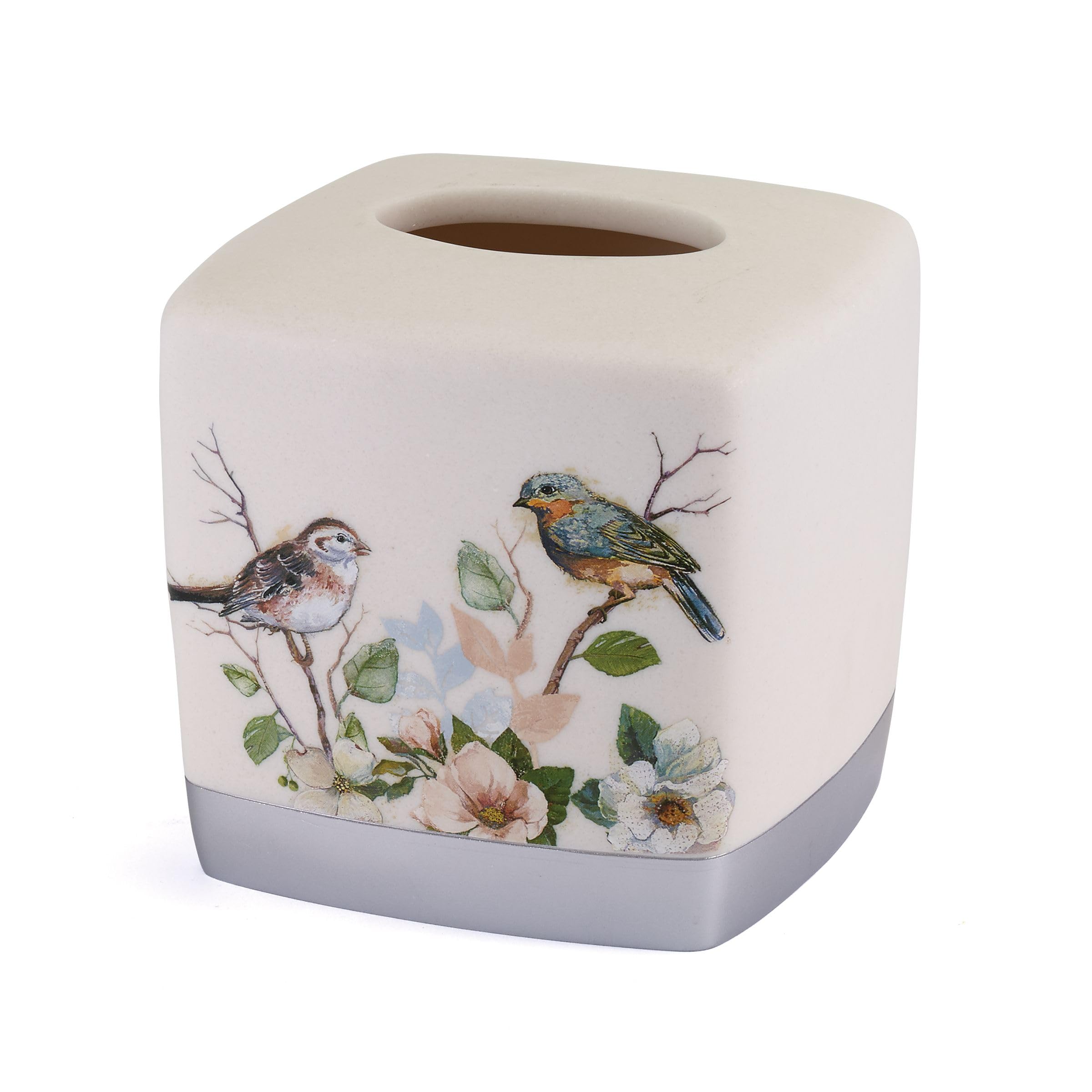 Avanti Linens - Tissue Box Cover, Nature Inspired Home Decor (Love Nest Collection)