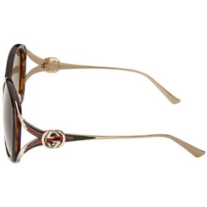 Gucci Brown Gradient Round Ladies Sunglasses GG0226SK 003 60