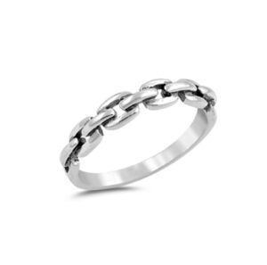 closeoutwarehouse 925 sterling silver chain ring size 7