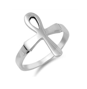 closeoutwarehouse 925 sterling silver ankh cross ring size 9