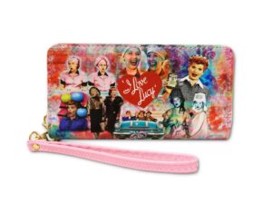 midsouth products i love lucy vinyl wallet with collage, multicoloured, medium