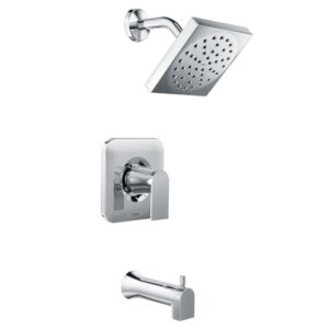 moen genta single-handle 1-spray tub and shower faucet in chrome