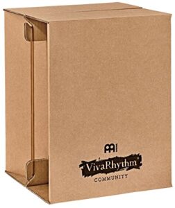 meinl vivarhythm vr-caj2go fold-able pop up cardboard cajon-2-go with internal snares