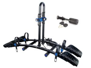 heininger 2037 advantage sports rack flat rack 2 bike platform hitch mounted rack with hitch lock