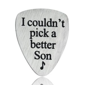 i couldn’t pick a better son guitar pick jewelry gift for son from mom dad musician gifts