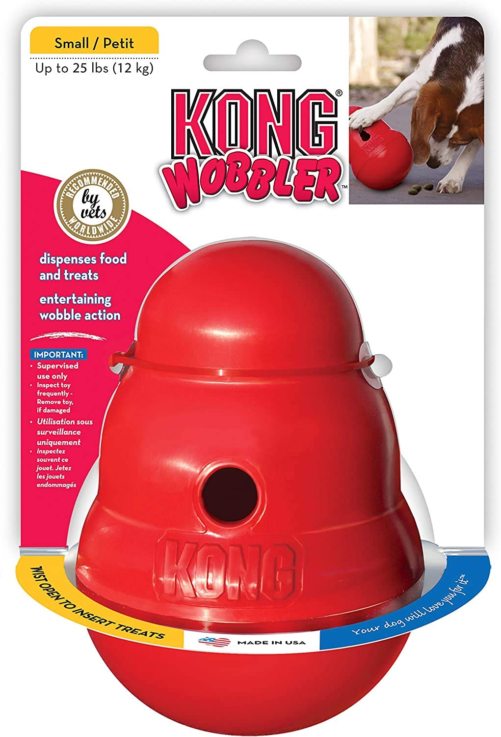 KONG Wobbler Dog Toy - Small - 5"