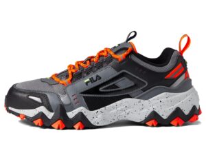 fila oakmont tr castlerock/black/shocking orange 9 d (m)