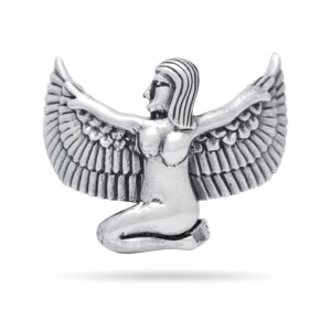 925 sterling silver egyptian goddess isis hathor sekhmet winged ring (8)