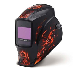 Miller 281003 Digital Elite Welding Helmet with ClearLight Lens, Inferno