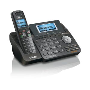 VTech DS6151-11 DECT 6.0 2-Line Expandable Cordless Phone, Black