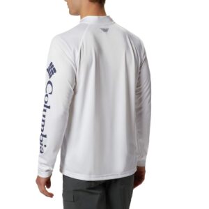 Columbia Men's PFG Terminal Tackle 1/4 Sleeve Zip Tee, Breathable, UV Sun Protection