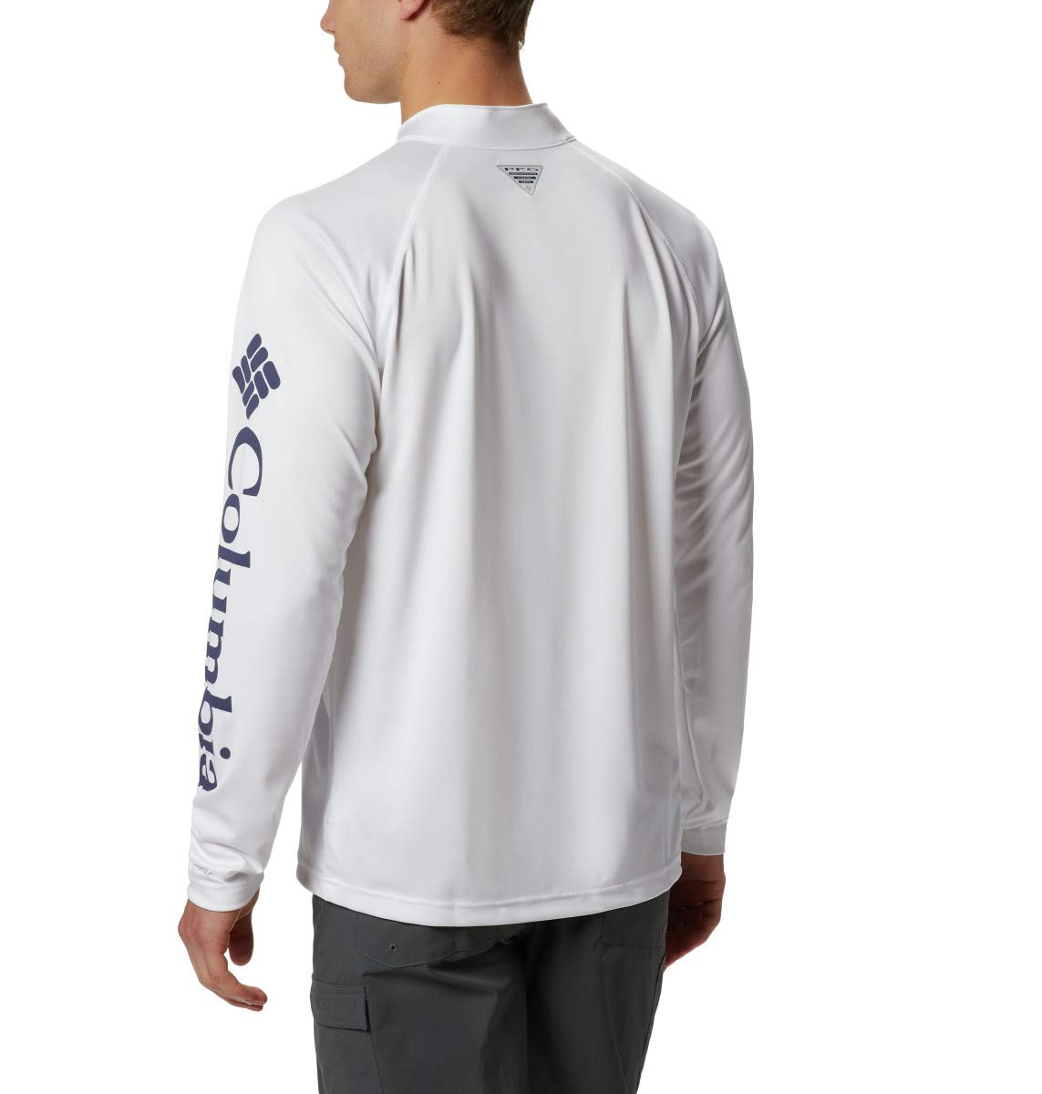 Columbia Men's PFG Terminal Tackle 1/4 Sleeve Zip Tee, Breathable, UV Sun Protection