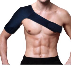 nacola breathable left single shoulder straps protection brace dislocation pain injury arthritis shoulder support for men women