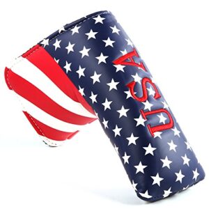 golf stars and stripes balde golf putter headcover cover protector for odyssey