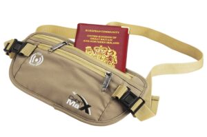 cabin max travel money belt - rfid-blocking waist wallet/fanny pack