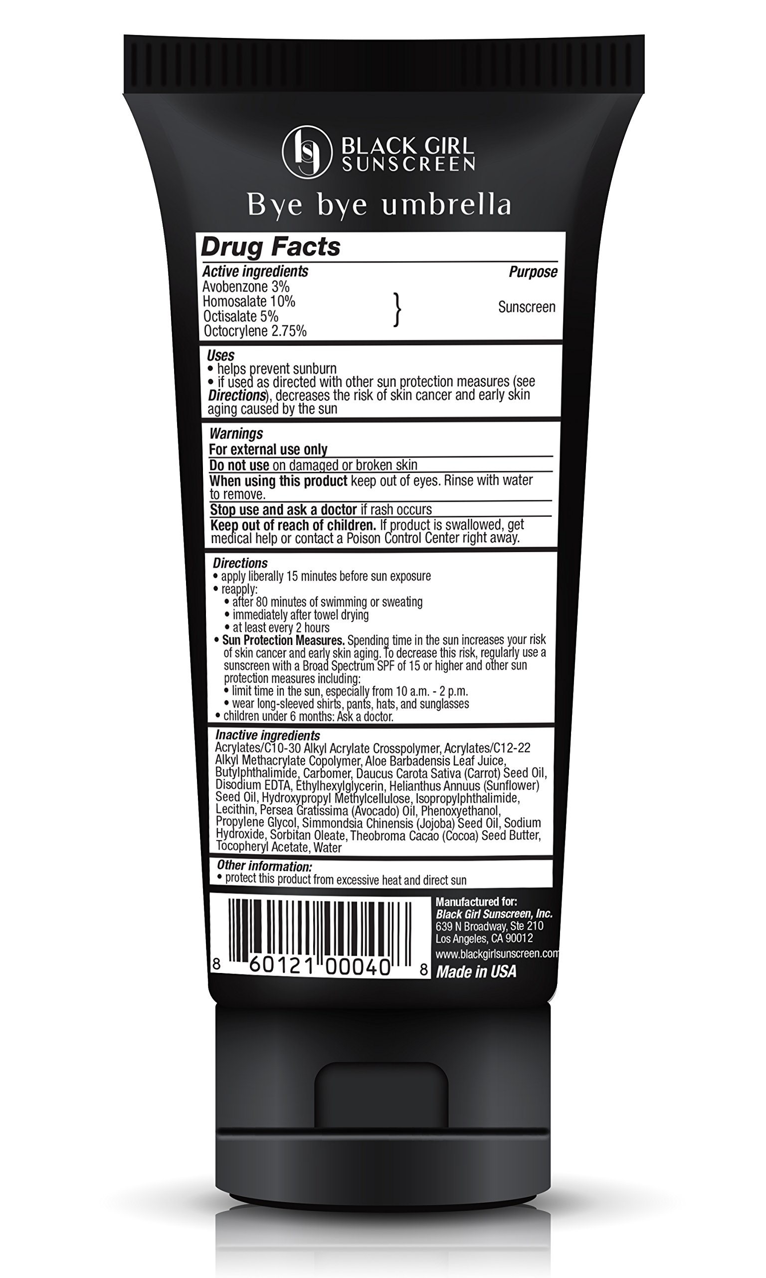 Black Girl Sunscreen - Moisturizing Sunscreen Lotion SPF 30, No White-Residue, Formulated with Natural Ingredients for Melanin Rich Skin (3 Fl. Oz.)