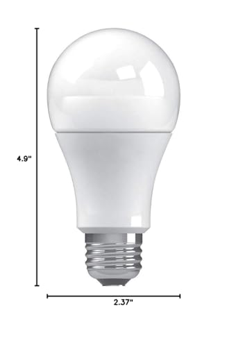 GE Lighting LED Light Bulbs, 60 Watt Eqv, Daylight, A19 Standard Bulba, 4 Count (Pack of 1)