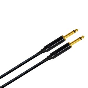 WORLDS BEST CABLES 2 Units - 12 Inch -Pedal, Effects, Patch, Guitar instrument cable CUSTOM MADE made using Mogami 2319 wire and Neutrik-Rean NYS224BG Gold ¼ inch (6.35mm) TS Plugs