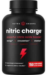 nitric oxide supplement | l-arginine, l citrulline malate, aakg, pine bark, grape seed extract | extra strength nitric oxide booster | nitric oxide pills for men & women | strength, energy, blood flow