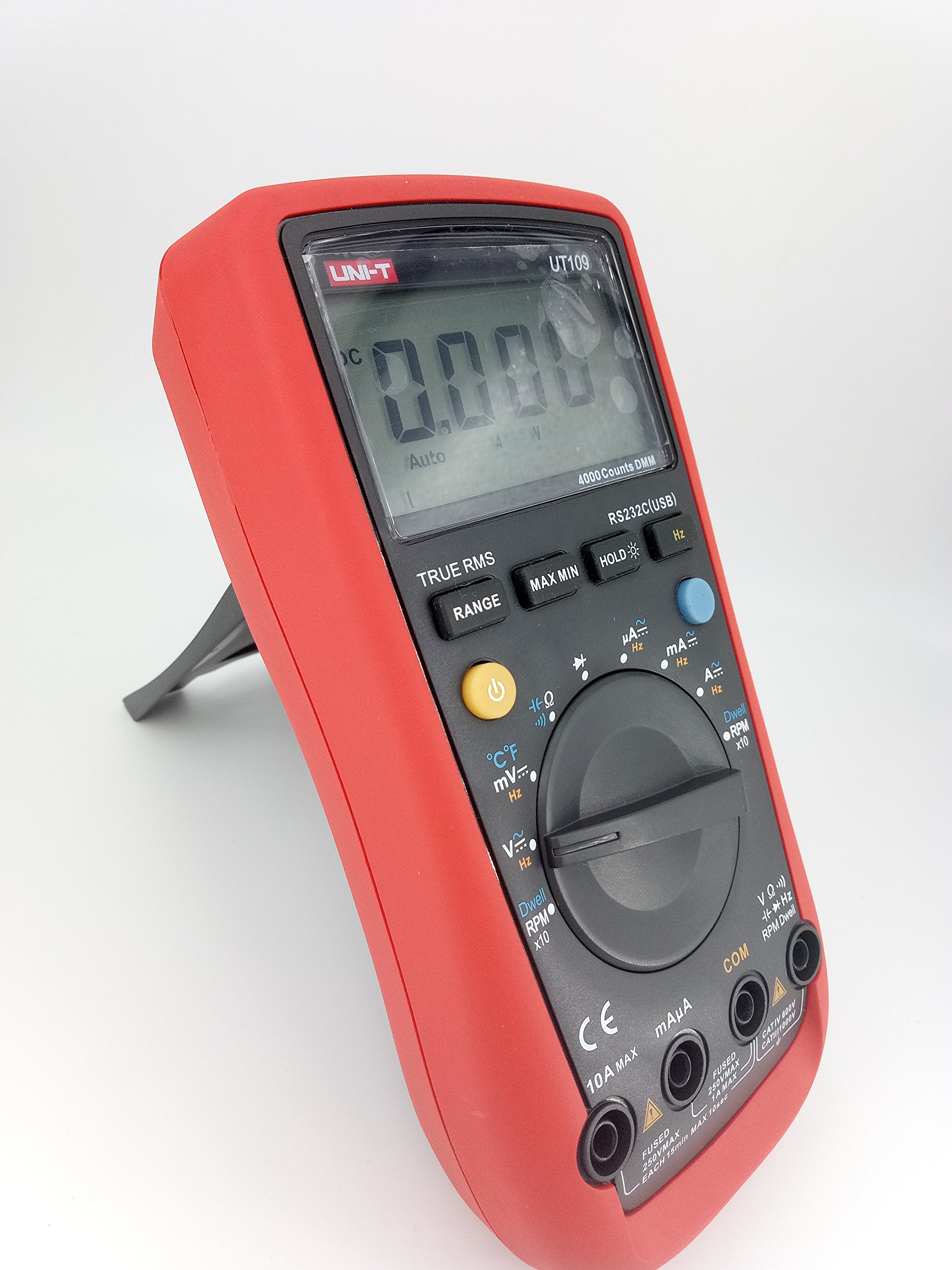 UNI-T Portable Digital Automobile Multimeters UT109 DWELL RPM Measurement DC Voltage (V) AC Voltage (V) DC Current (A) AC Current (A) Resistance (Ω) Capacitance (F) Frequency (Hz) Temperature (°C)