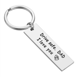 ijuqi dad gifts from daughter - drive safe dad keychain i love you father daughter gifts christmas valentines birthday gifts for dad from daughter son