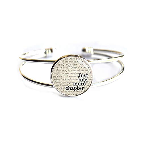 Just One More Chapter - Reader - Bookish - Word Bracelet - Reader Jewelry - Book Lover Gift – Librarian.D0117