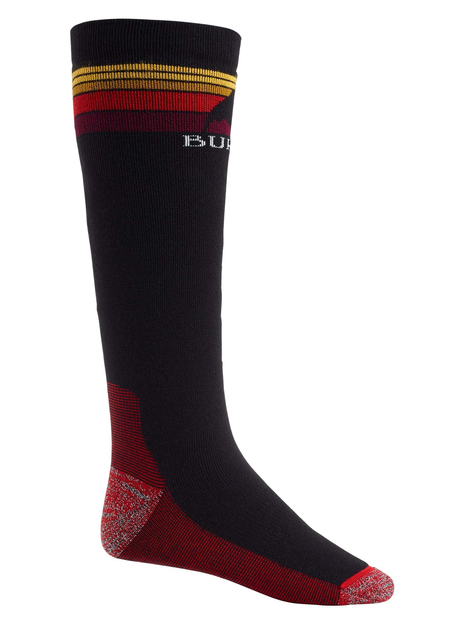 Burton Mens Emblem Midweight Sock, True Black New, Large