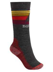 burton kids emblem midweight sock, true black new, small