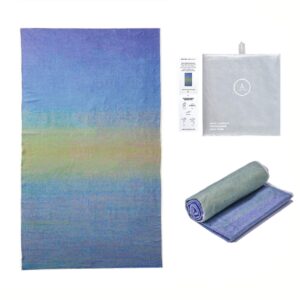 areté premium microfiber fitness towel - eco non bleeding inks - luxuriously soft, absorbent & quick drying - workout towels to absorb sweat - perfect for - gym, yoga, sport, cycle & travel - 16x26.5…