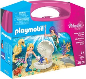 playmobil magical mermaids carry case building set