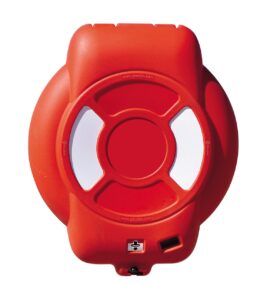 glasdon guardian 24" life ring cabinet (red) - water safety equipment (wall mounting)