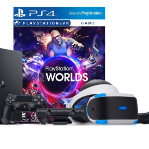 PlayStation VR Launch Bundle 2 Items: VR Launch Bundle, Sony PlayStation4 Slim 1TB Console- Jet Black [video game]