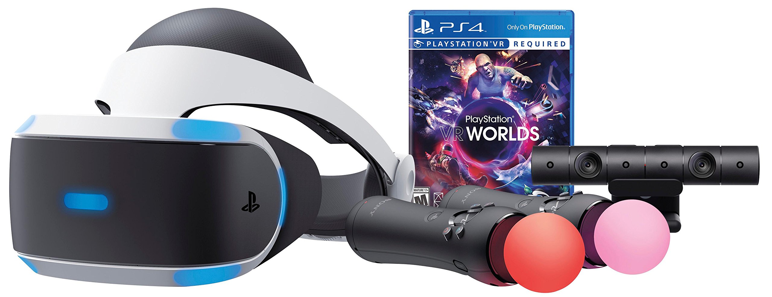 PlayStation VR Launch Bundle 2 Items: VR Launch Bundle, Sony PlayStation4 Slim 1TB Console- Jet Black [video game]