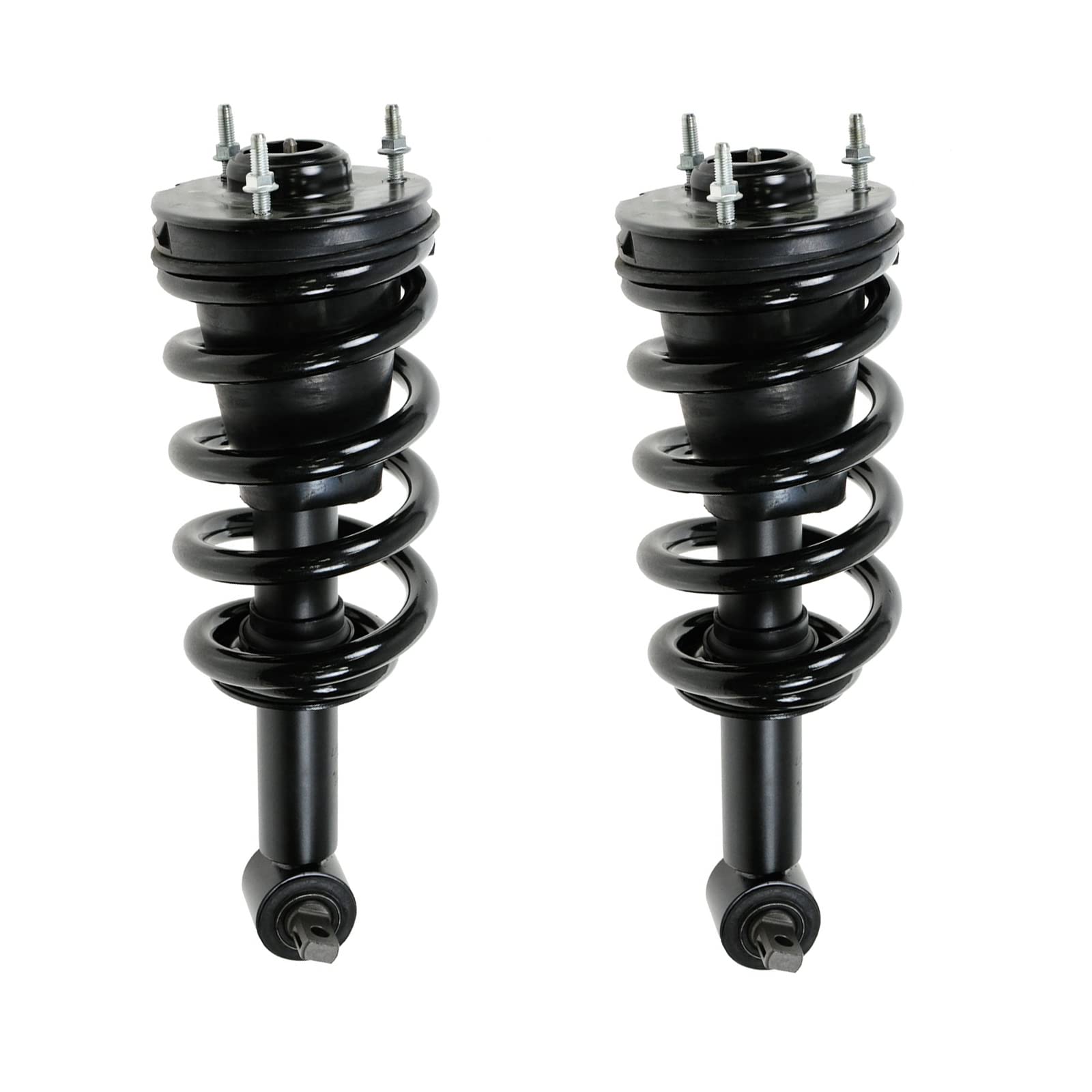 TRQ Front Complete Strut & Shock Spring Assembly Pair 2 Piece Set Compatible with 07-13 Chevrolet Silverado 1500 07-13 GMC Sierra 1500