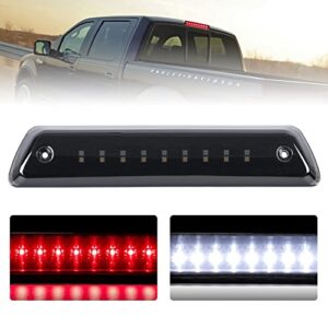 fieryred third brake light/reverse light smoked compatible with 2009-2014 f150 third brake light,rear cab brake light,3rd brake lights power saving ip67 waterproof