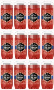 old spice deodorant for men, captain scent, red collection, 3.0 ounce (pack of 12)