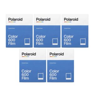 polaroid originals instant classic color film for 600 cameras bundle (40 exposures) (5 items)