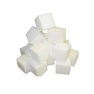 foamrush foam pit blocks/cubes 10 pcs (white) 5"x5"x5" pit foam blocks/cubes for skateboard parks, gymnastics companies, and trampoline arenas