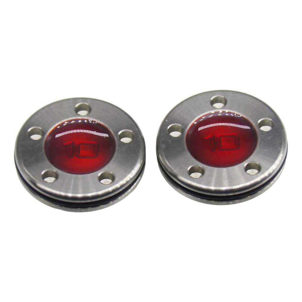 QHALEN 2pcs Golf Putter Weights (10g) Red Putter Weight for Scotty Cameron Fastback & Squareback