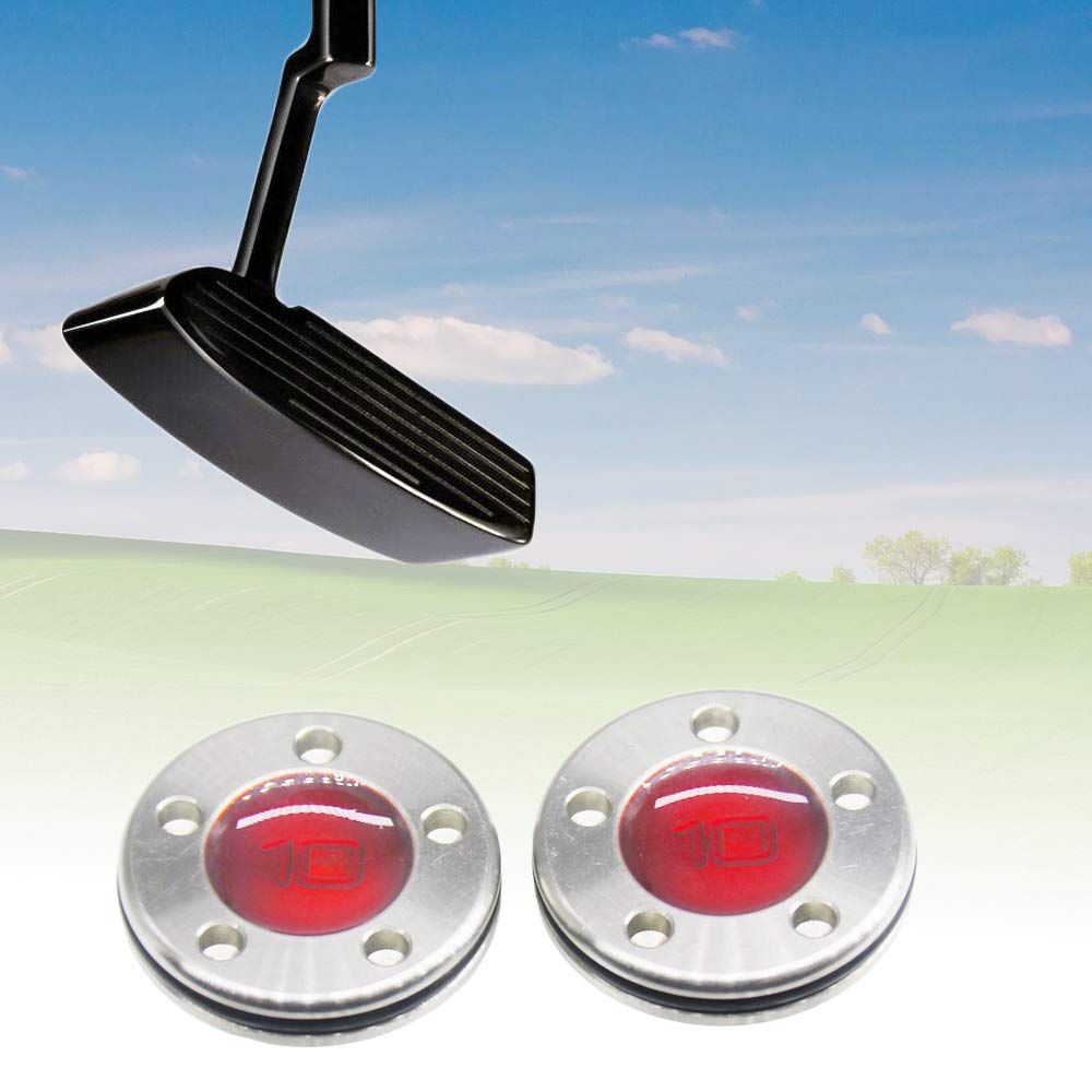 QHALEN 2pcs Golf Putter Weights (10g) Red Putter Weight for Scotty Cameron Fastback & Squareback