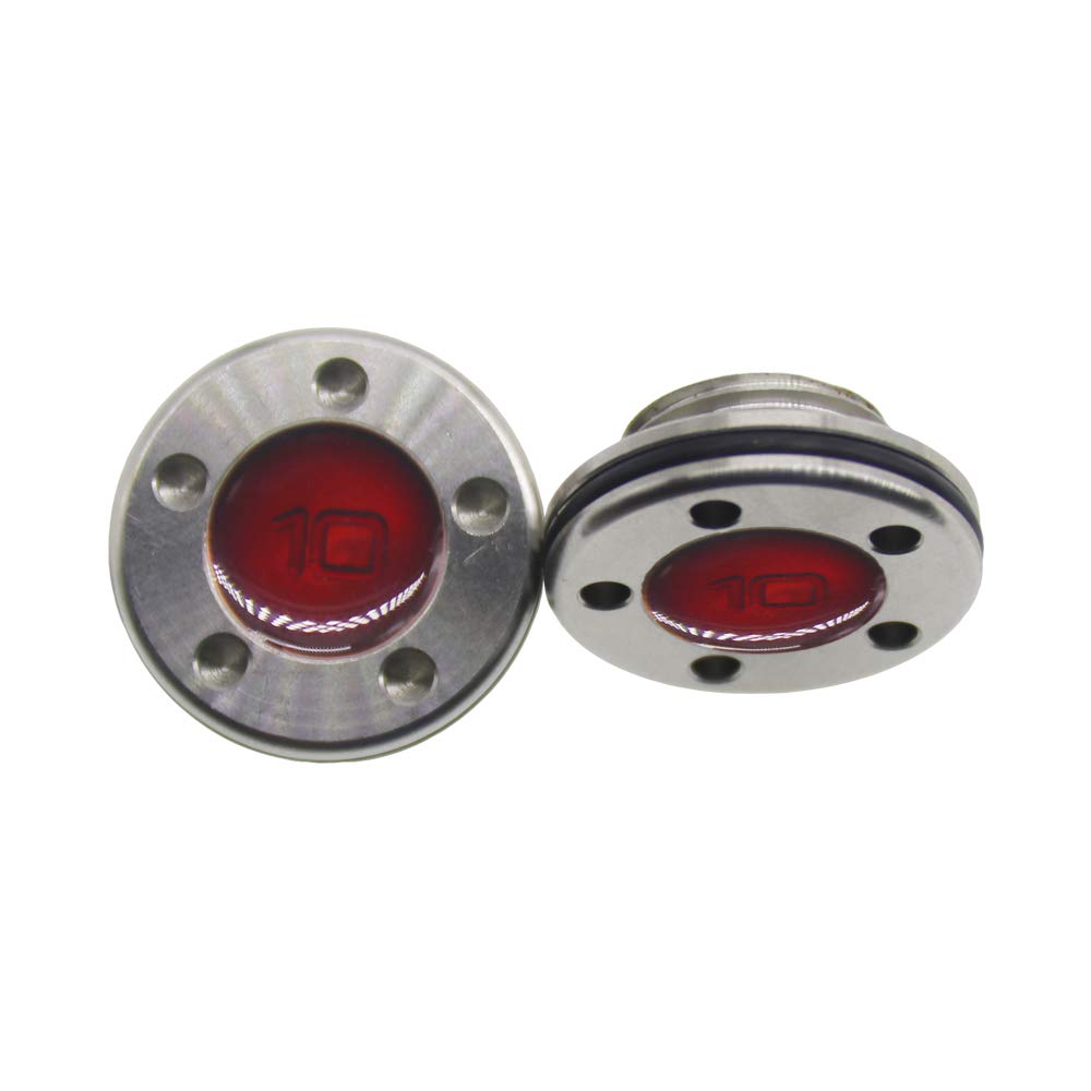 QHALEN 2pcs Golf Putter Weights (10g) Red Putter Weight for Scotty Cameron Fastback & Squareback