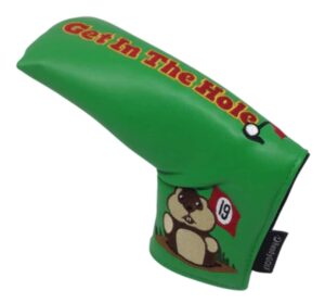 readygolf dancing gopher green embroidered putter cover blade