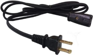 efp 6 foot long 2-pin replacement power cord for rice cookers and coffee urns - 2-pin with 1/2 inch spacing fits many coffee percolators and other small appliances